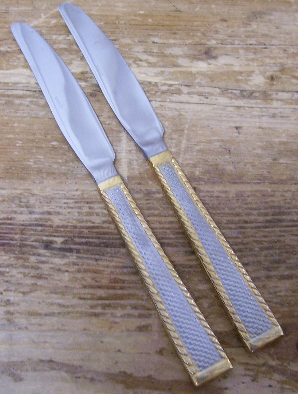 Cambridge Gold South Hampton 2 Dinner Knife Knives Stainless Silver ...