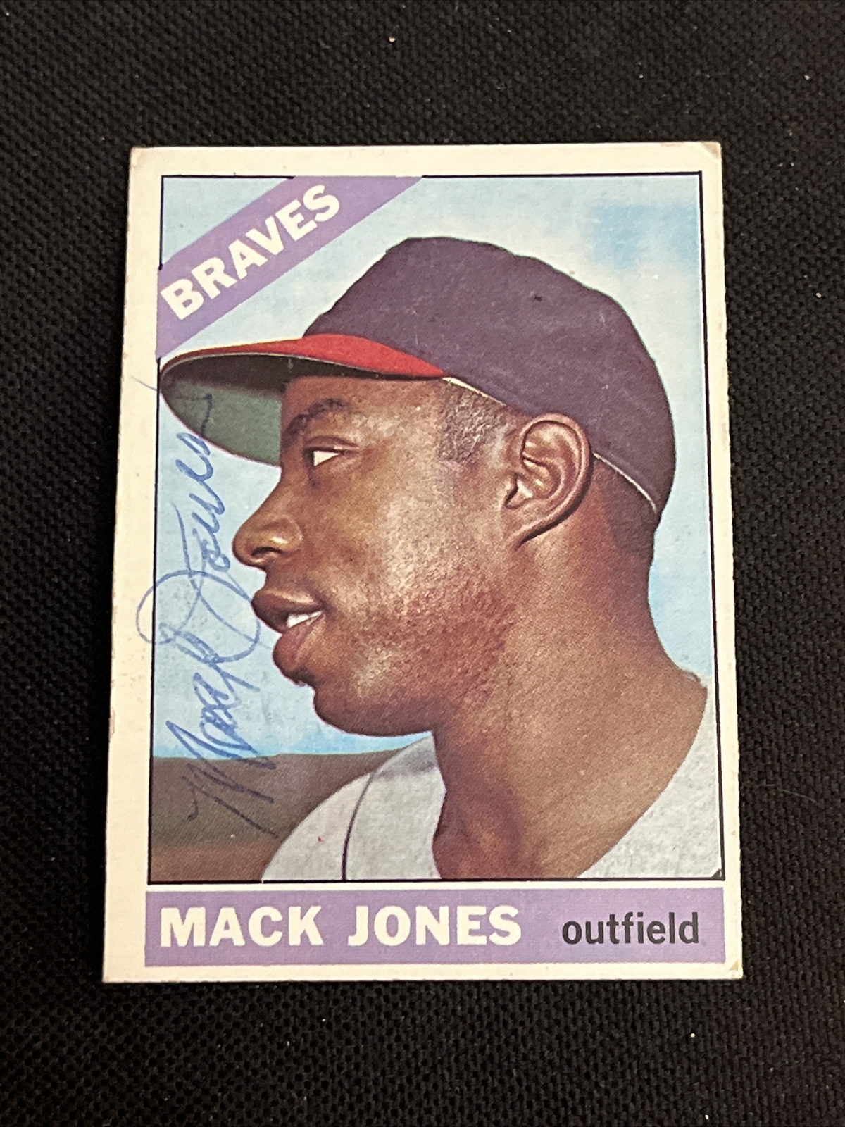 MACK JONES 1966 TOPPS SIGNED AUTOGRAPHED CARD #446 ATLANTA BRAVES | eBay
