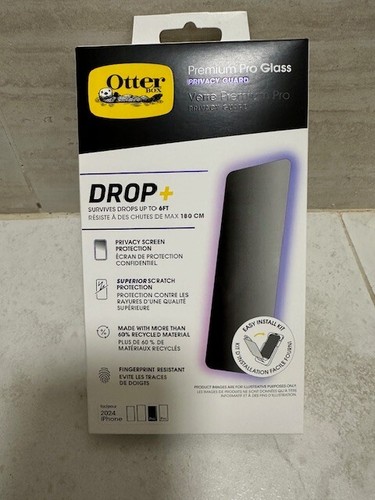 OtterBox - Antimicrobial Privacy Screen Protector for Apple iPhone 16 ...