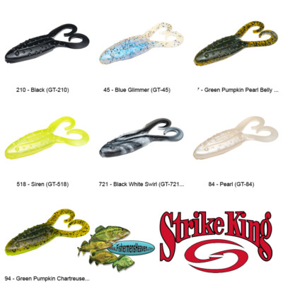 Strike King Gurgle Toad (GT) 3.75 Inch Topwater Soft Plastic Buzzbait ...