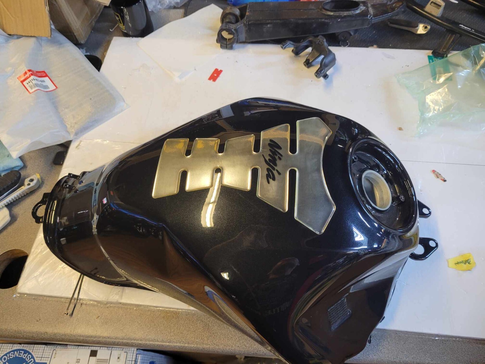 12 13 14 15 16 KAWASAKI NINJA 650 EX650 Gas Tank used small dent and ...