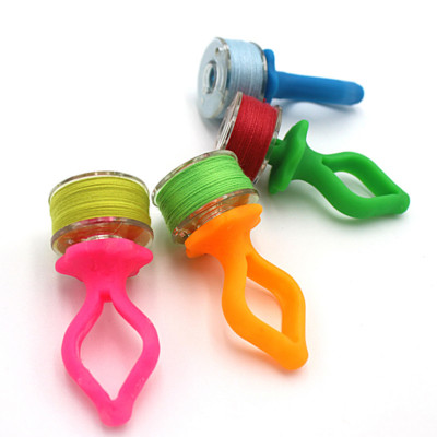 50pcs Assorted Color Silicone Thread Clips Bobbin Holders Clips Clamps ...