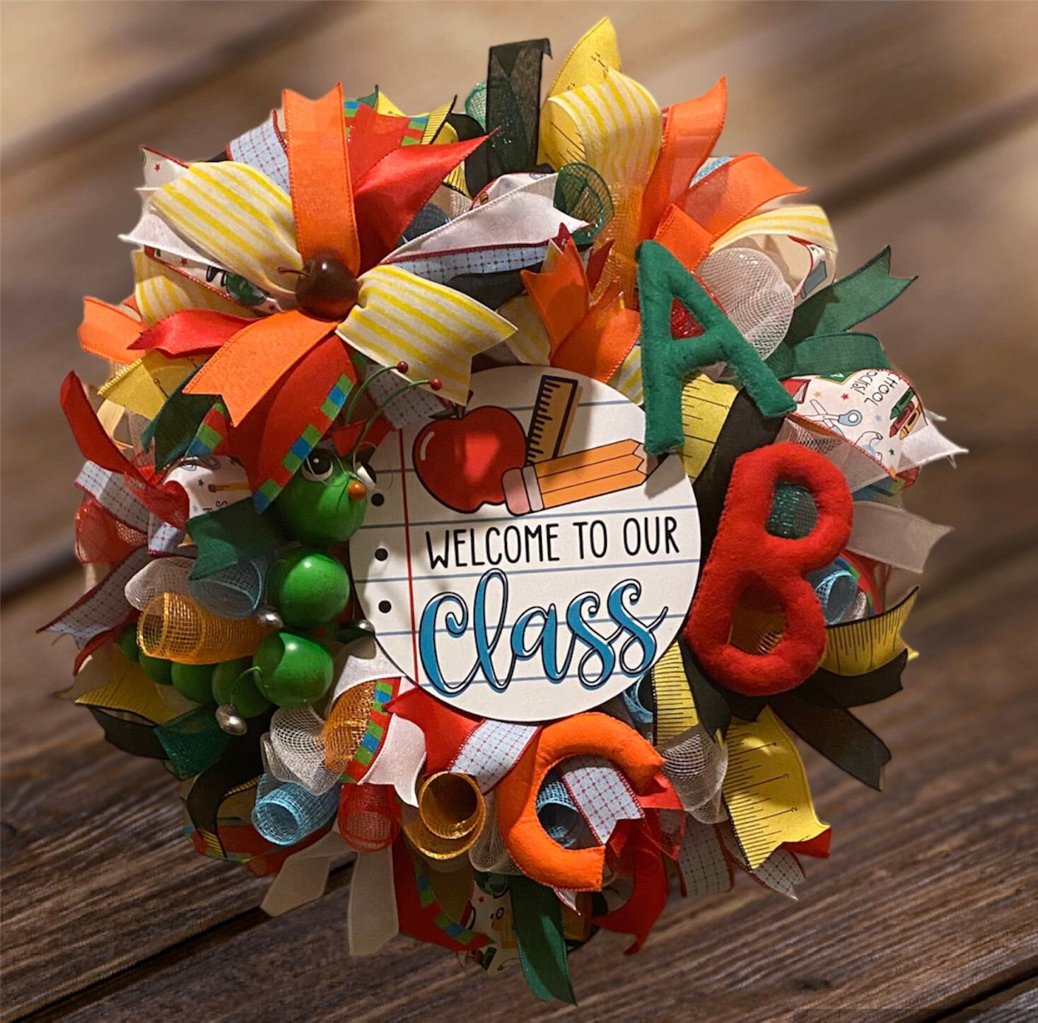 Welcome to Our Class wreath,School Class wreath,Teacher wreath,ABC ...