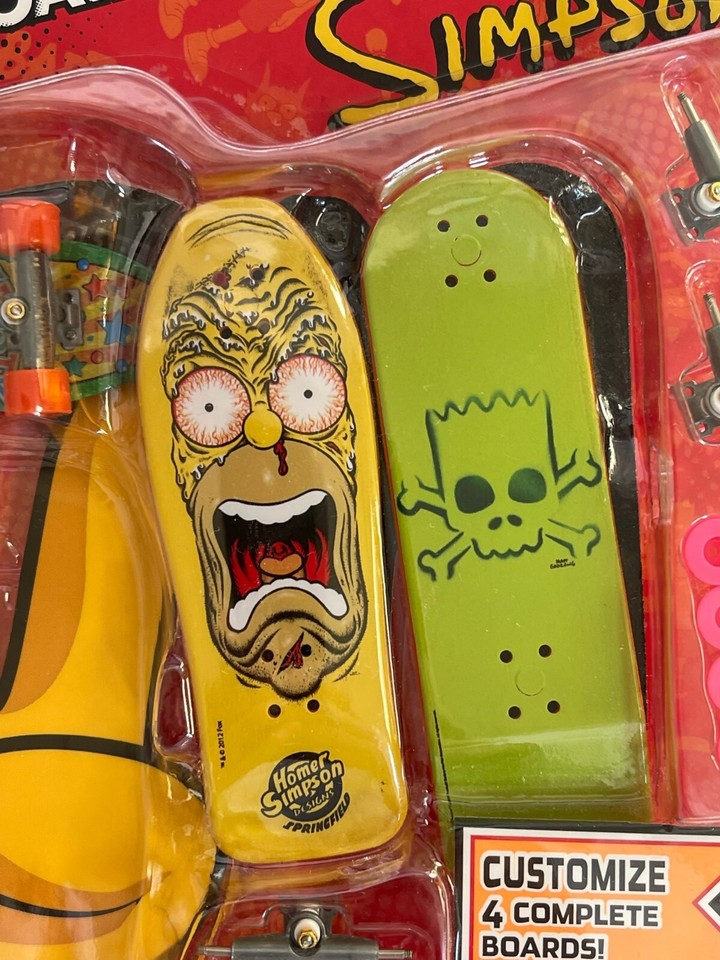 New/Sealed Tech Deck THE SIMPSONS BOARD SHOP Homer Bart Krusty Rare Set ...