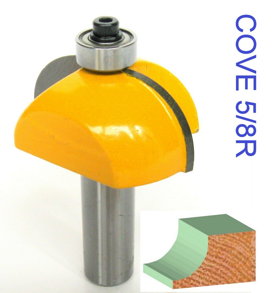 1 pc 1/2 SH Convex Cove with 5/8" Radius 3/4" High Router Bit sct-888 ...