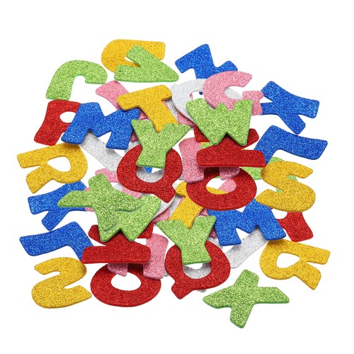 Foam Stickers,4Pack 120Pc EVA Adhesive Glitters Foam Shape Sticker ...