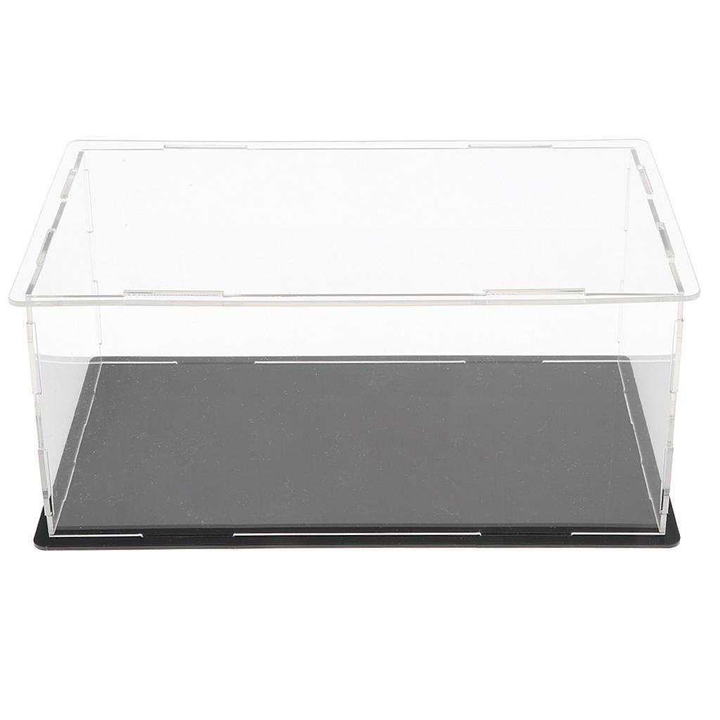 Acrylic Display Box Perspex Case Self-Assembly Dustproof for Figure ...