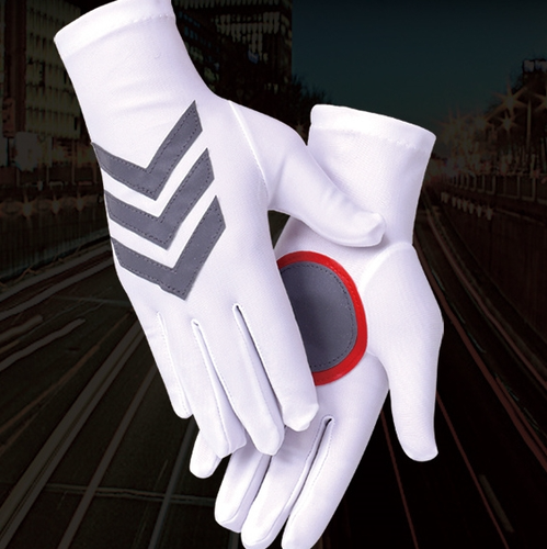 High light Reflective Gloves suitable for Riding/Traffic control (2 ...