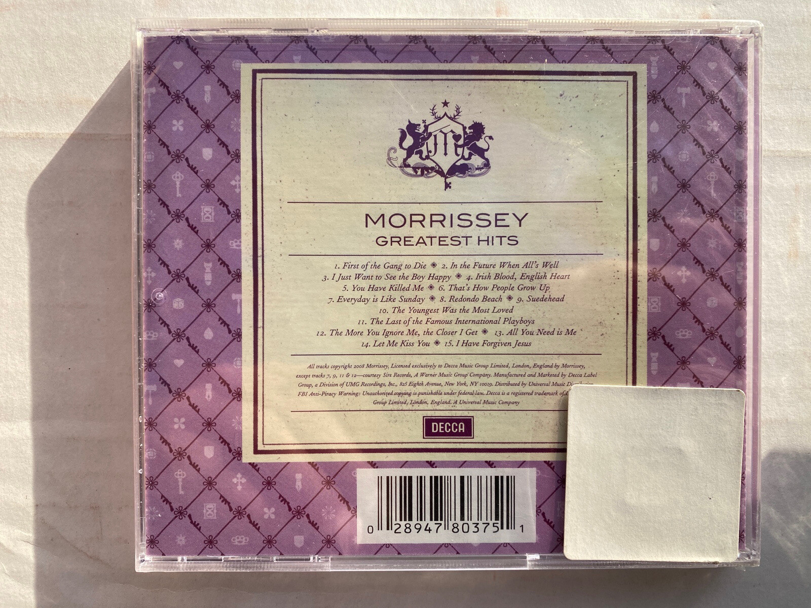 Greatest Hits by Morrissey (CD, Mar-2008, Decca) for sale online | eBay