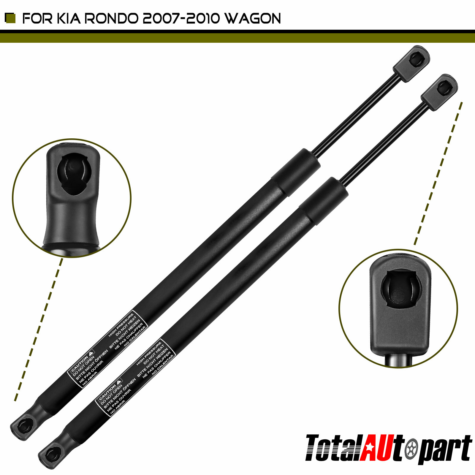 2Pcs Lift Supports Shock Struts Rear Tailgate for Kia Rondo 2007-2010 ...