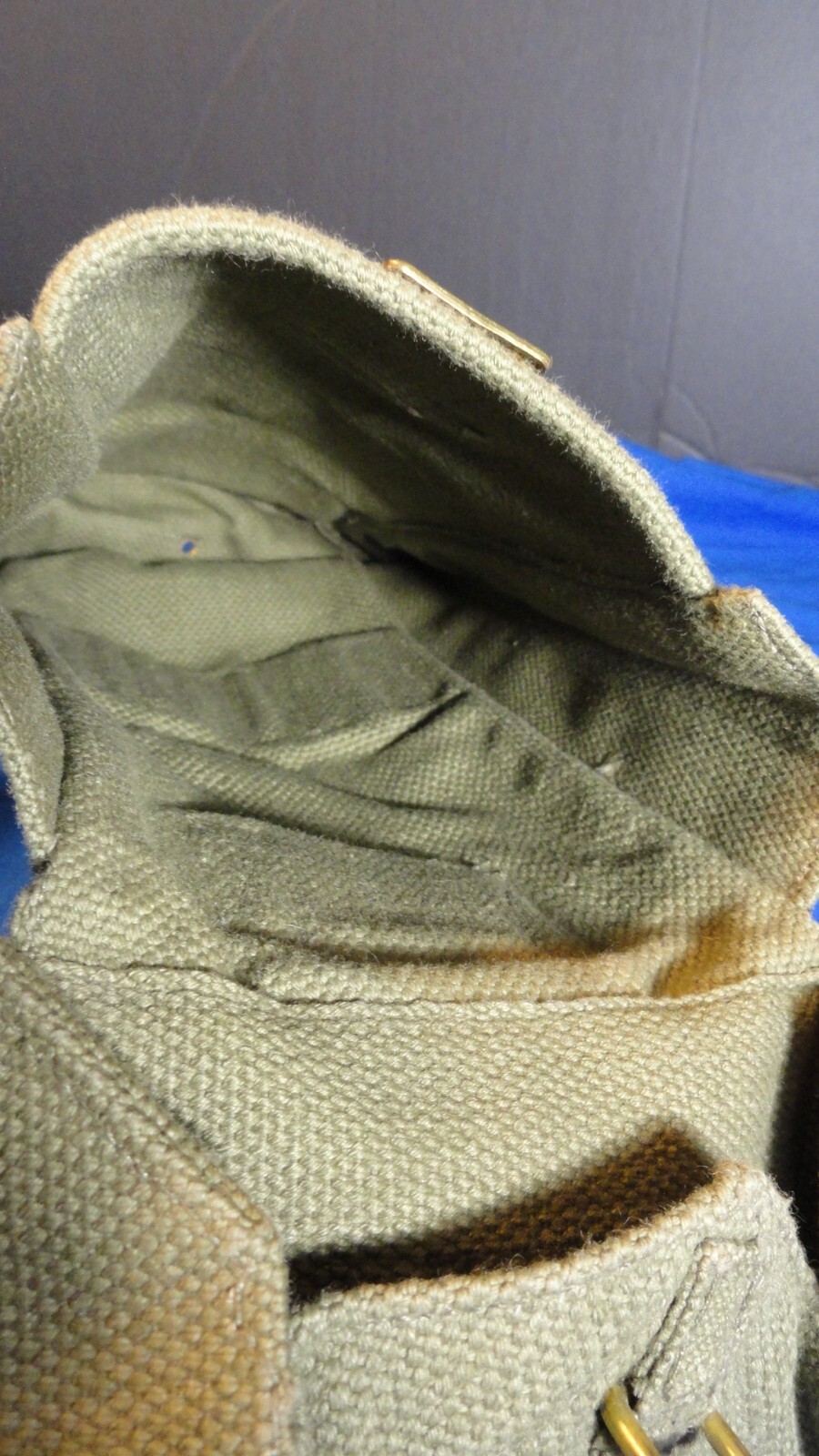 Vintage Belgian Army M51 Ammo Pouch Canvas Equipment Bag WW2 37 Pattern ...