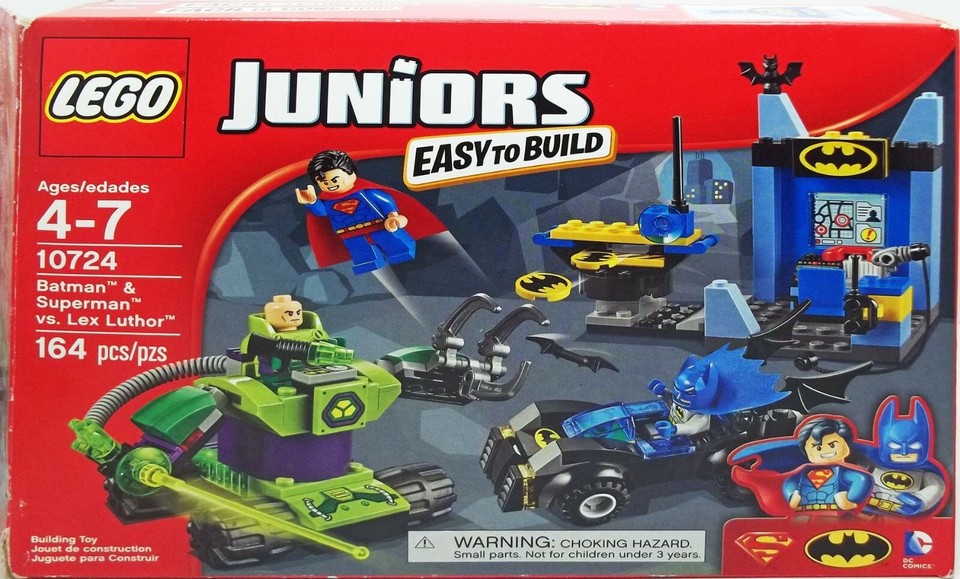 LEGO JUNIORS 10724 BATMAN & SUPERMAN VS. LEX LUTHOR COMPLETE IN BOX CIB ...