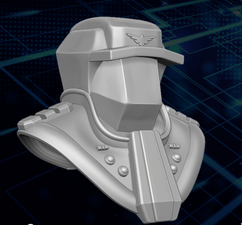 Miles Mayhem MASK Helmet 1:12 scale custom unpainted Helmet 6" Action ...