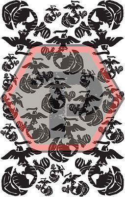 EGA Stencil, 7x11" Vinyl Sheet, High Bake Cerakote Gunkote & Duracoat ...