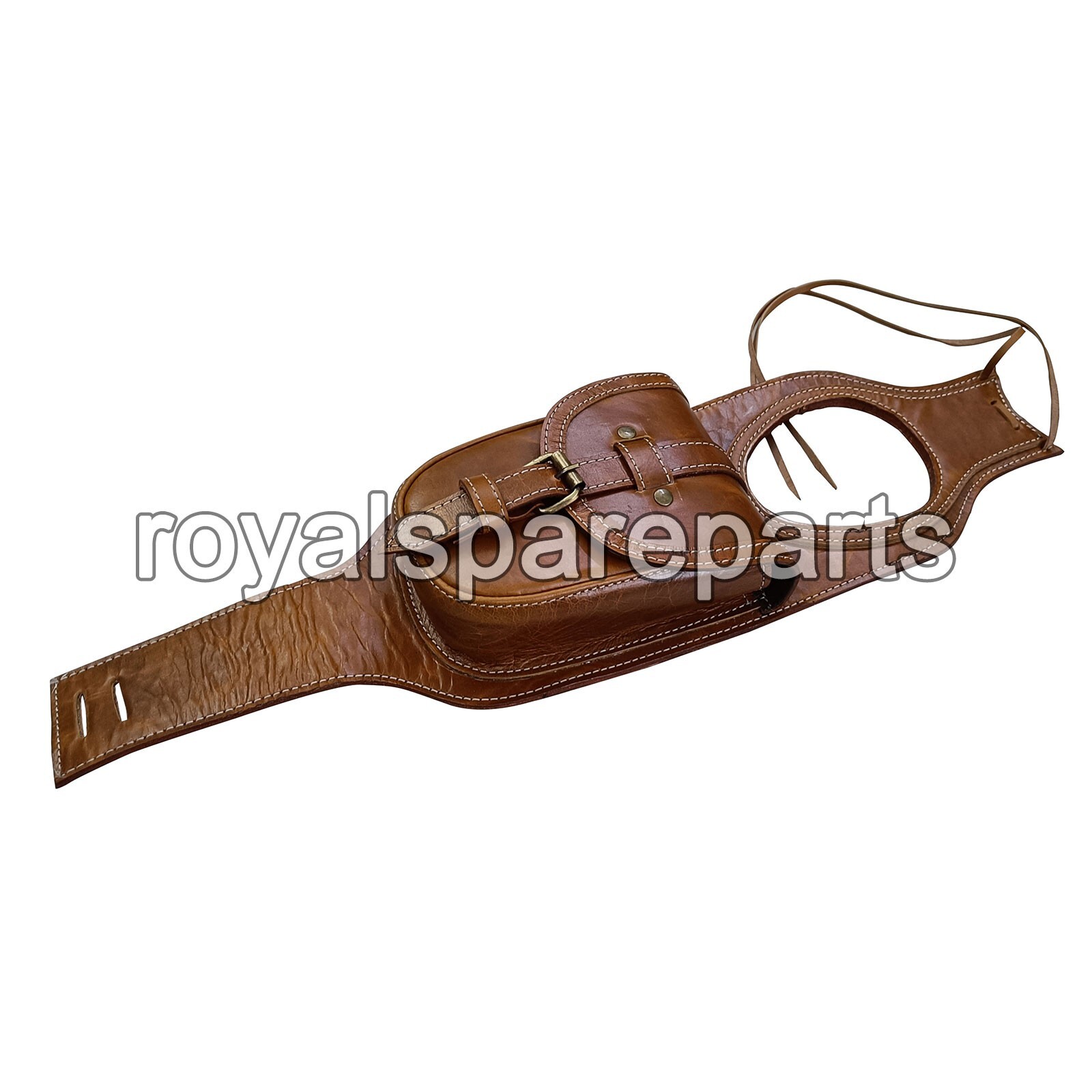 Fit For Royal Enfield Classic Reborn 350 Fuel Gas Tank Belt With Pouch ...