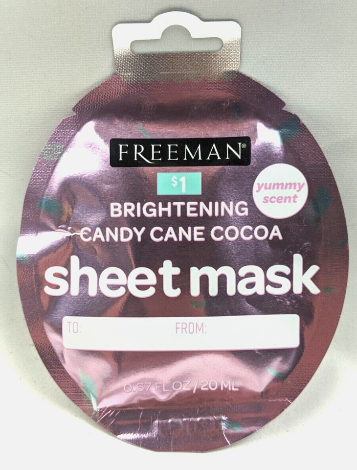 12 Freeman Sheet Face Masks Hydrating Cranberry Cider Christmas ...
