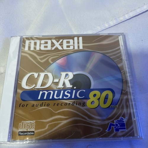 Maxell CD-R Music 80 min for audio recording Rip Disc Play Back, NEW ...