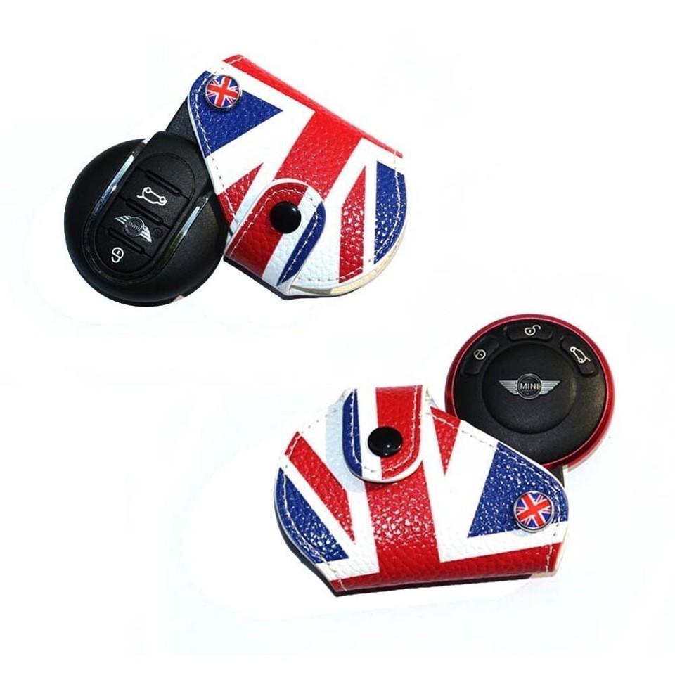 Red Union Jack UK Flag Style Key Fob Holder For 2008+ MINI Cooper | eBay