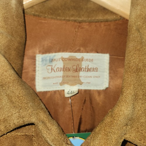 Vintage 1970s Kantex Leathers Split Cowhide Suede Brick Patchwork ...