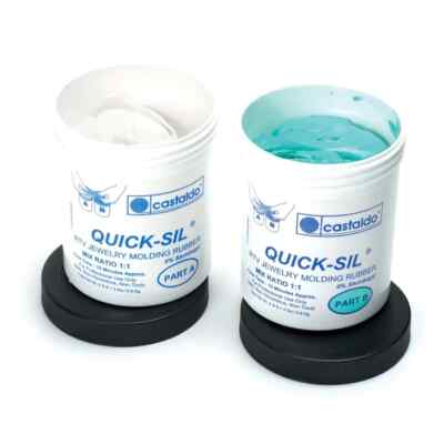 CASTALDO QUICK-SIL Two Part RTV Silicone Putty (Soft and Firm) Kit 2 ...