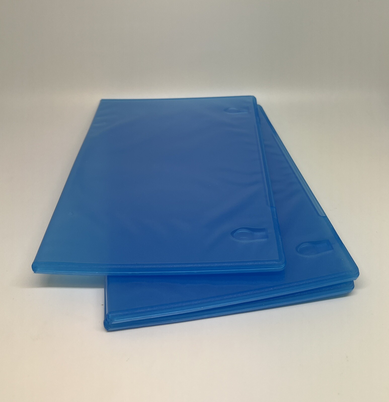 10 High Quality 7mm Single DVD Case with Sleeve and Clip, Blue, DB07 ...