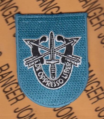 19th Special Forces Group Airborne SFGA 3.5" large beret flash pocket ...