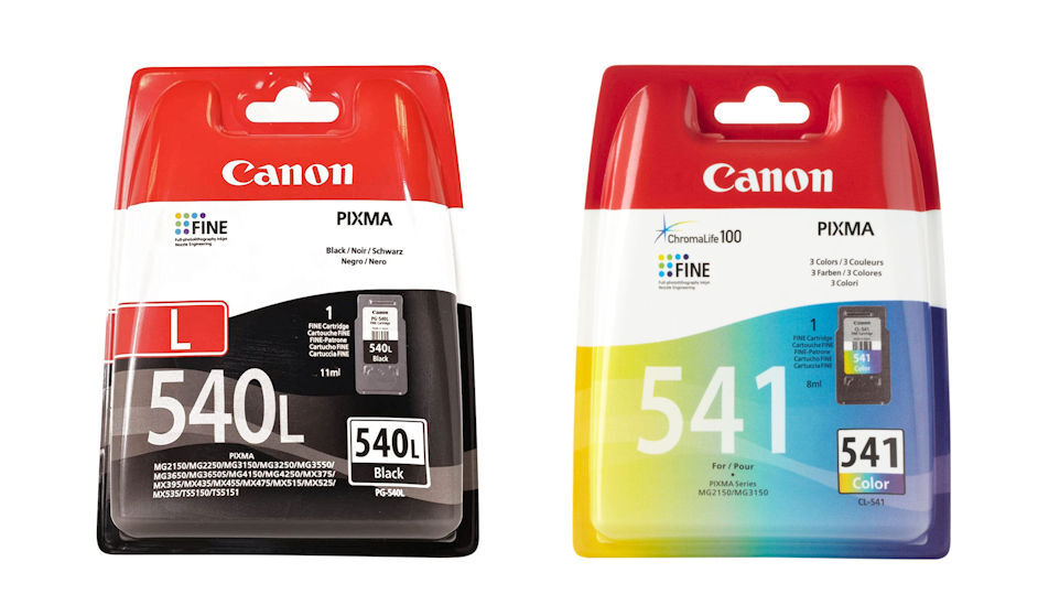 Canon PG540 / XL Black CL541 / XL Colour Ink Cartridges For PIXMA ...