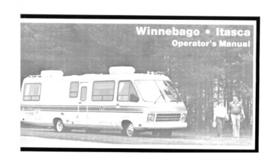 Owner’s Manual & Operating Instructions 1986 Winnebago Itasca RV Motor ...