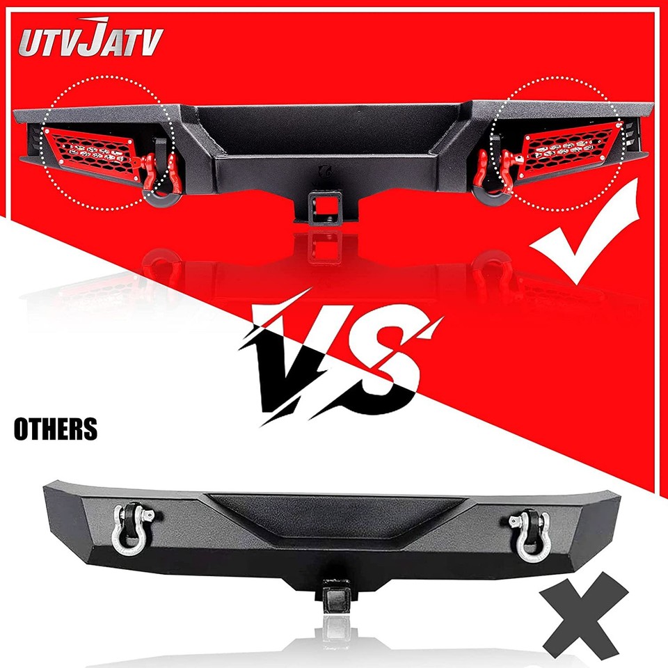 Offroad Front Rear Bumper for 2018-2023 2024 Jeep Wrangler JL JLU w ...