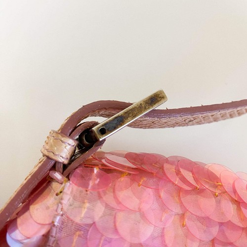 FENDI Rare Baguette Pink Sequin Rhinestone Hardware Shoulder Bag | eBay