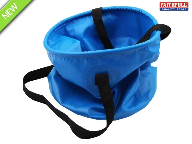 Faithfull 12 Litre Collapsible Durable PVC Plumbing Water Bucket ...