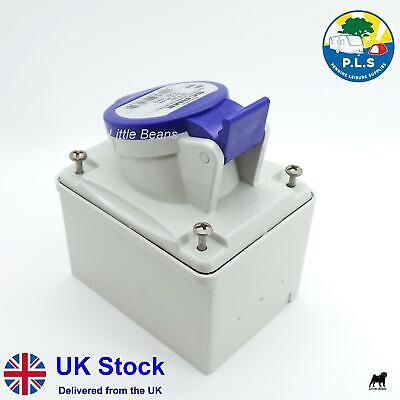 Garage Hook Up Socket 16A 230V Waterproof IP44 Caravan Motorhome ...
