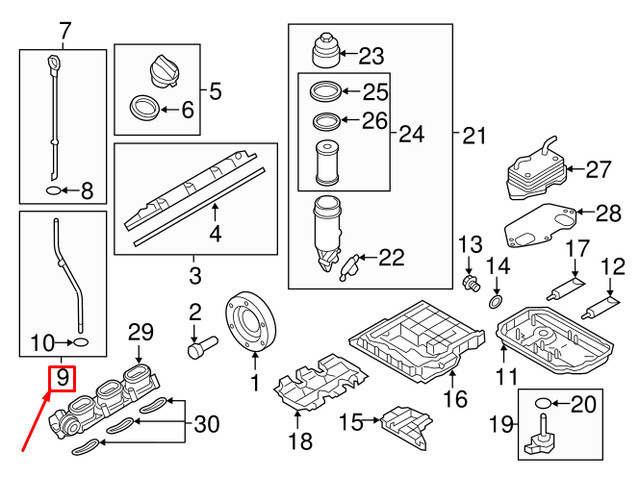 Audi Genuine Oil Dipstick Tube 06E115630B V6 Engine for sale online | eBay