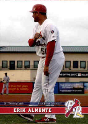2017 Palm Beach Cardinals Grandstand #1 Erik Almonte Hitting Coach ...