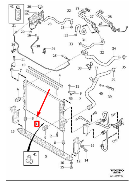 Genuine Volvo Xc60 Water Radiator 31368361 XC 60 for sale online | eBay