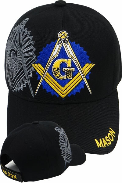 Mason Baseball Cap Freemasons Black Masonic Hat Masons, Compass and ...
