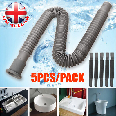 5Pcs Collapsible Flexible Caravan Motorhome Drainage Waste Pipes - UK ...