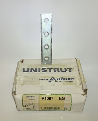 (Lot of 25) NEW Atkore/Unistrut P1067 4-Hole Straight Flat Plate ...