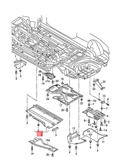 Genuine Underbody trim right AUDI A4 Avant S4 8K0825208F | eBay