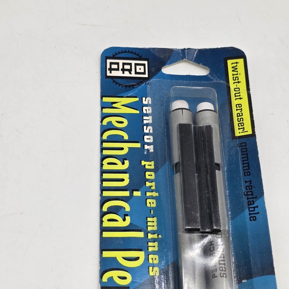 2 Pack 2007 Pentech Sensor Pro Mechanical Pencils .5mm Vtg NOS 34165 TWIST ERASE | eBay