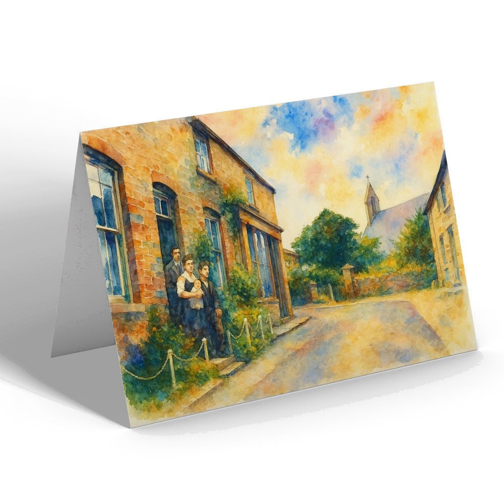 NOTELET - Post Office, Capel Garmon - Vintage Art Style | eBay UK