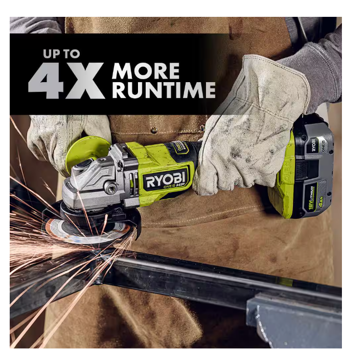 Ryobi PBP004 ONE+ High Performance 18V 4.0 Ah Lithium-Ion Battery ...