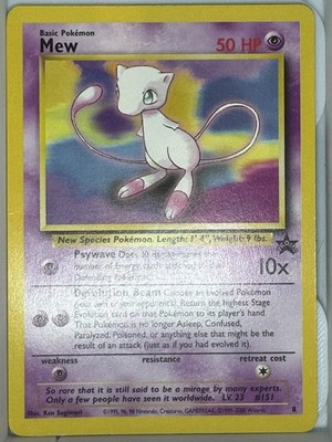 Pokémon Mew 8 Wotc Promo: 50 HP Basic Regular English Ken Sugimori | eBay