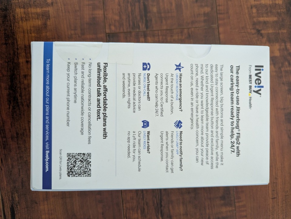 New, Saled Jitterbug Flip2 Cell Phone for Seniors - Red 889063506991| eBay