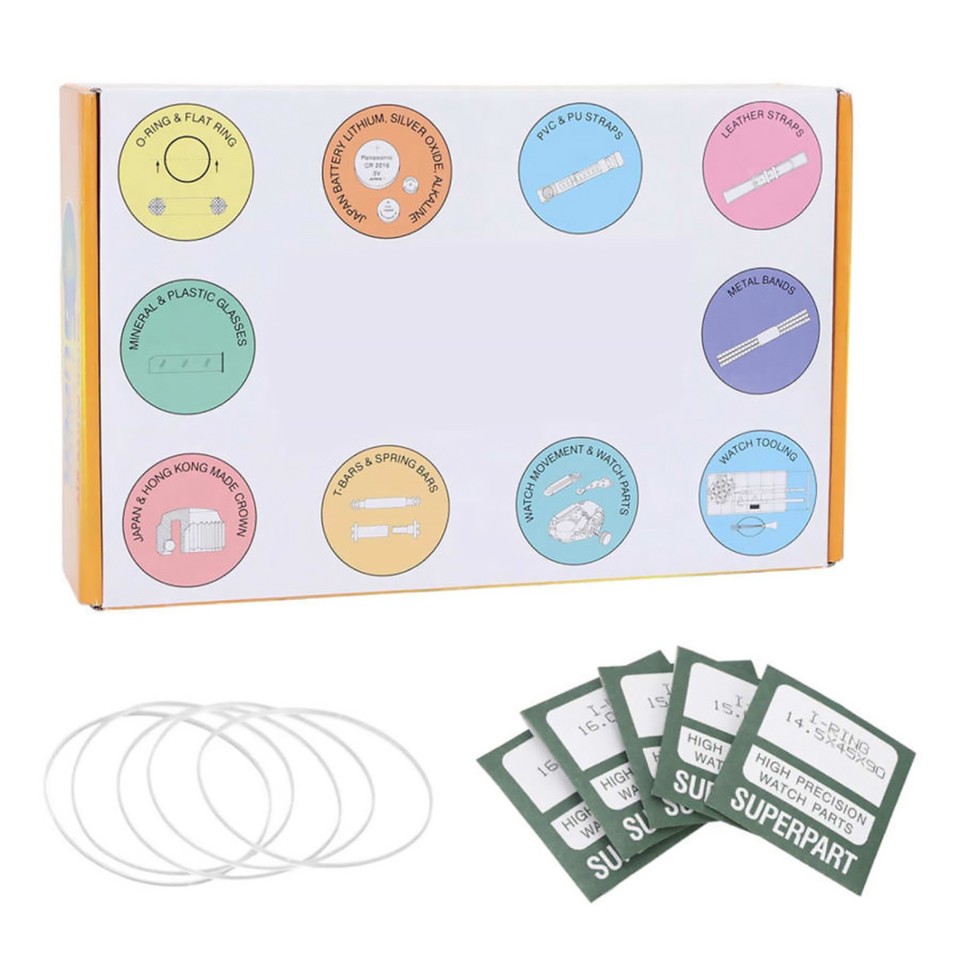 265pcs Waterproof Watch O Ring DIY Gasket Washers Assortment for ...