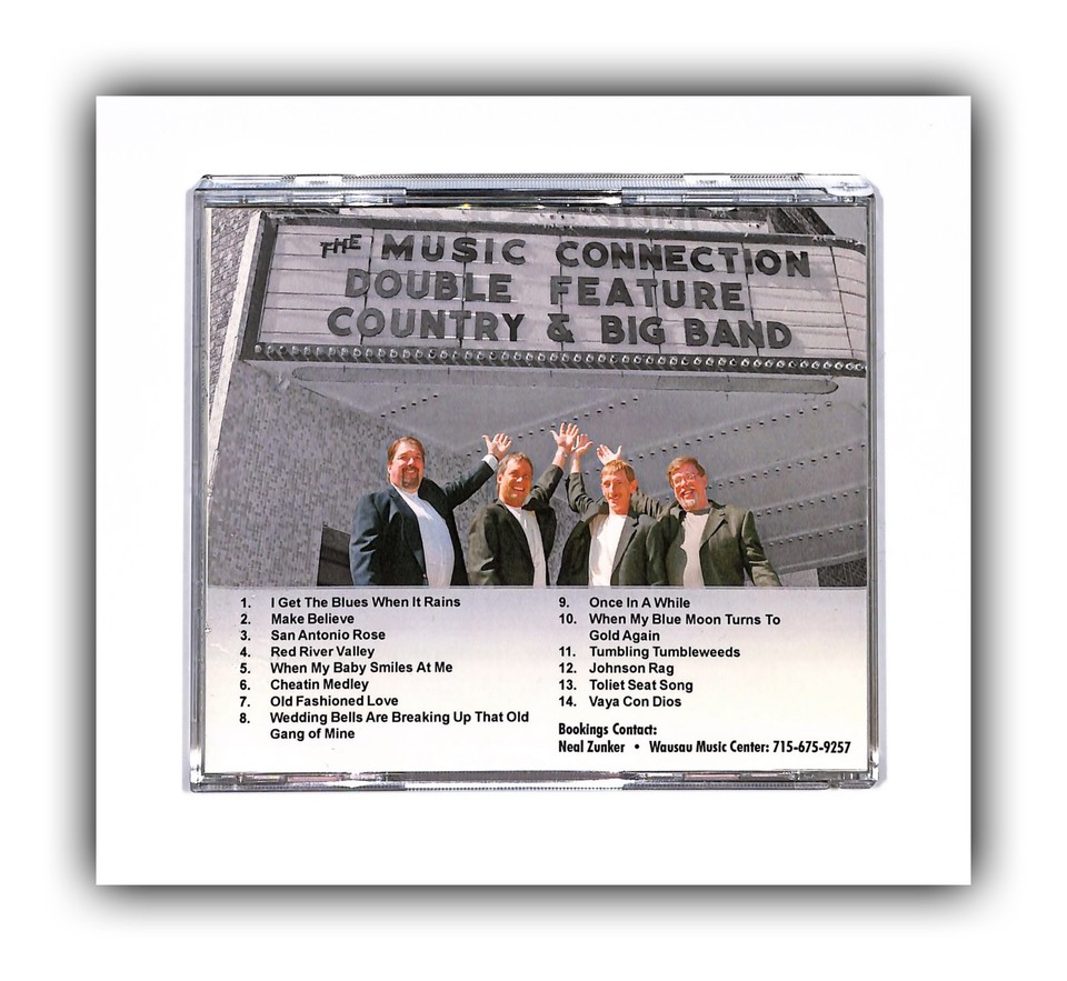 THE MUSIC CONNECTION BAND POLKA CD "DOUBLE FEATURE" SUPER CD 14 GREAT ...
