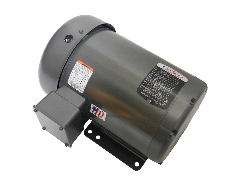 PL-5-T Pro-Line 5HP Rotary Phase Converter w/ TEFC Idler Motor-Built In ...