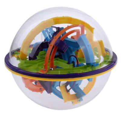 158 Levels Labyrinth Puzzle Ball 3D Maze Intellect Kids Toy Magic Fun ...
