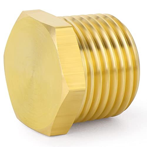 20PCS Brass Outer Hex Thread Socket Pipe Plug Fitting 1/8" 1/4" 3/8" 1/ ...