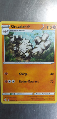 Carte Pokémon Gravalanch 136/264 Poing de Fusion, sorti du booster ...